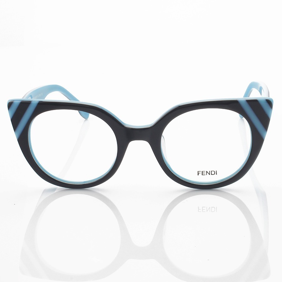 Armação de Óculos Gatinho Fendi FF0246 Preto e Azul