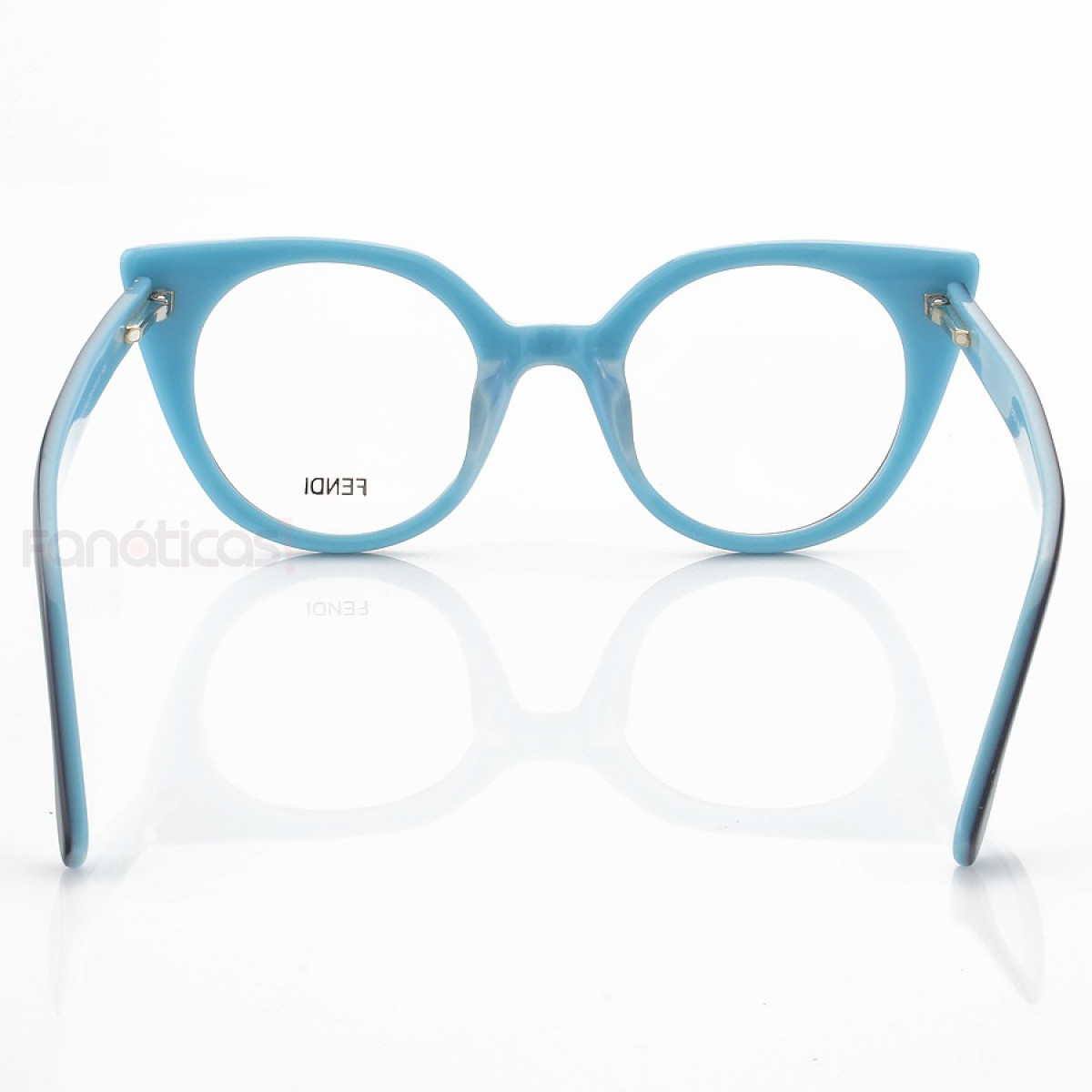 Armação de Óculos Gatinho Fendi FF0246 Preto e Azul