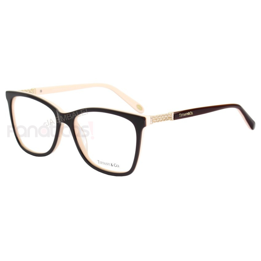 Oculos Armação de Grau - Tiffany & Co. - TF 2116B - Marrom e Creme