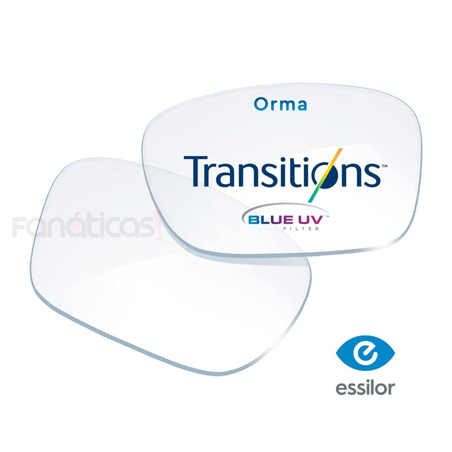 Lentes Essilor Orma Transitions Gen 8 Cinza Blue UV 1.50